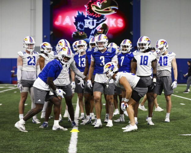 Photo Gallery: KU begins spring football - KU Sports